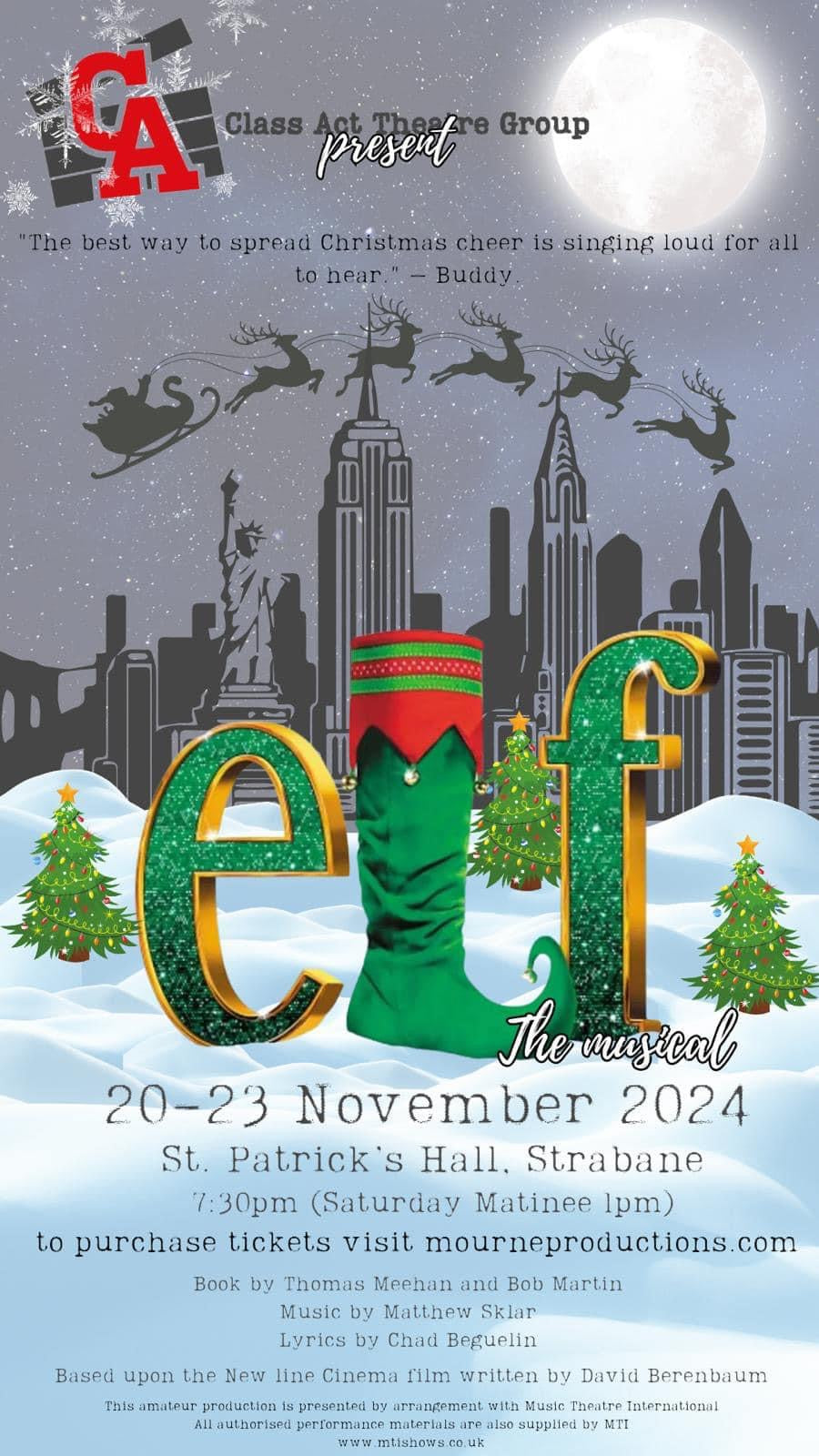 ELF THE MUSICAL 2024🧝 – Mourne Productions